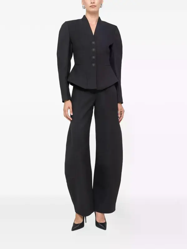 NISSA Tailored Wool V-neck Jacket