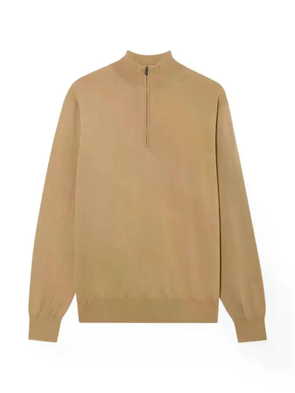 Brooks Brothers Half-zip Mock-neck Sweater