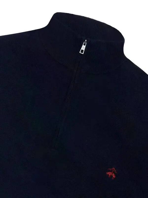 Brooks Brothers Half-zip Mock-neck Sweater