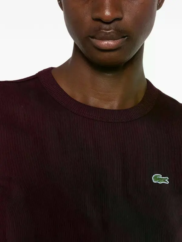 Lacoste Logo-patch Ribbed T-shirt