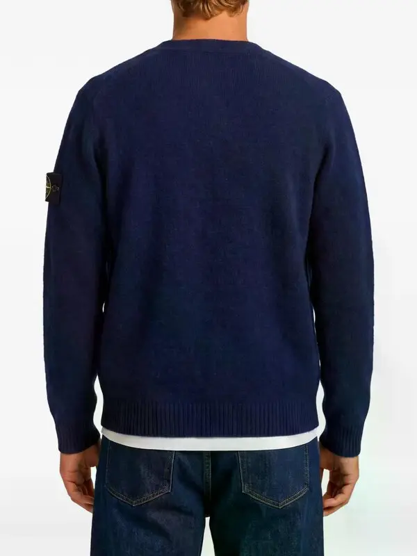 Stone Island Logo-patch V-neck Cardigan
