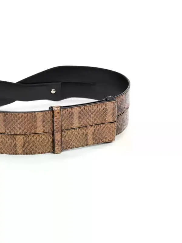 Jacquemus Snake-effect Wrap-around Belt