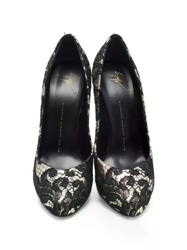 GIUSEPPE ZANOTTI Lace Pointed-toe Pumps