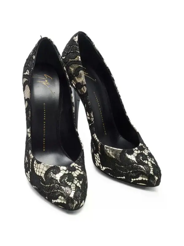 GIUSEPPE ZANOTTI Lace Pointed-toe Pumps