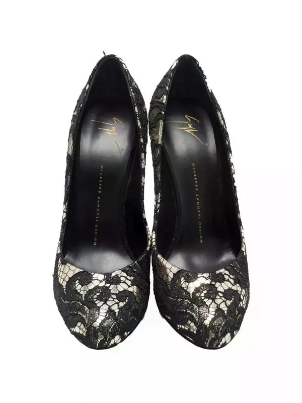 GIUSEPPE ZANOTTI Lace Pointed-toe Pumps