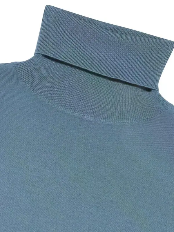 Brooks Brothers Wool Turtleneck Sweater - Blue