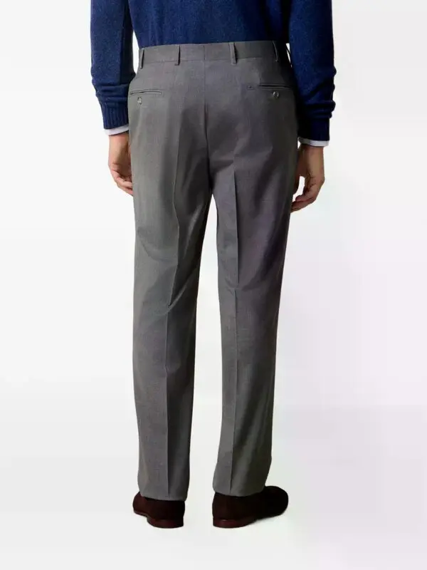 Brooks Brothers Travel Flat-front Twill Trousers