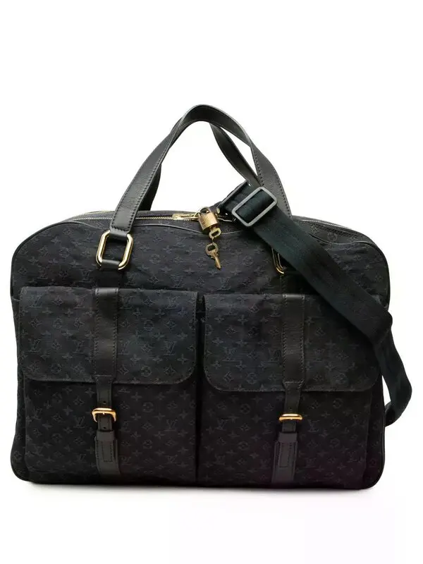 LOUIS VUITTON 2002 Monogram Mini Lin Claudine Duffle Bag Travel Bag