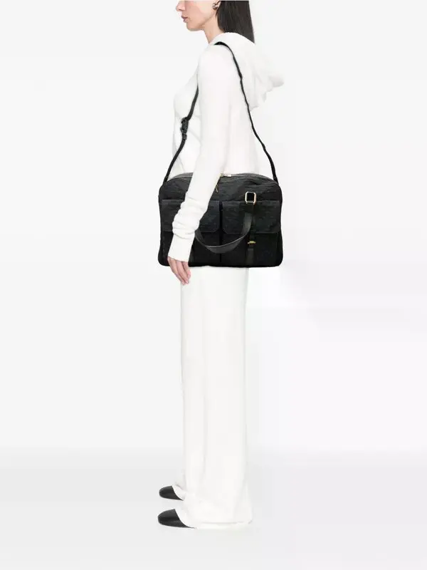 LOUIS VUITTON 2002 Monogram Mini Lin Claudine Duffle Bag Travel Bag