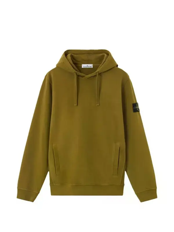 Stone Island 6100048 Brushed Organic Cotton Fleece - Green