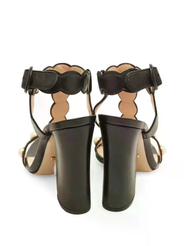 Gucci Scalloped Pearl-embellished Sandals