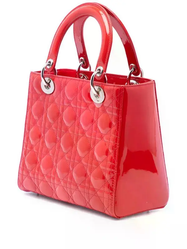 Dior 2013 Medium Patent Cannage Lady Satchel