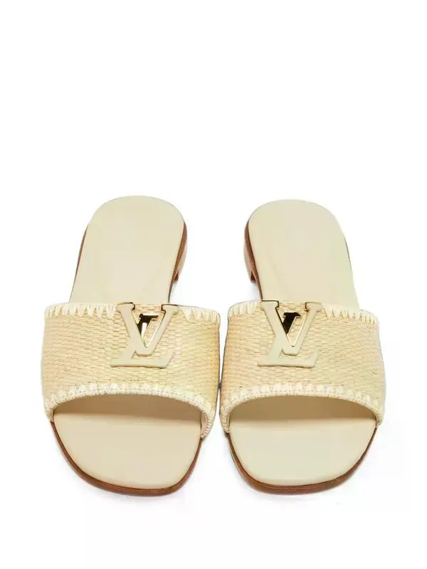 LOUIS VUITTON Mare Logo-plaque Flat Sandals
