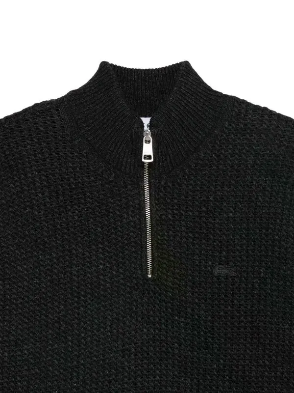 Lacoste Quarter-zip Waffle-knit Sweater