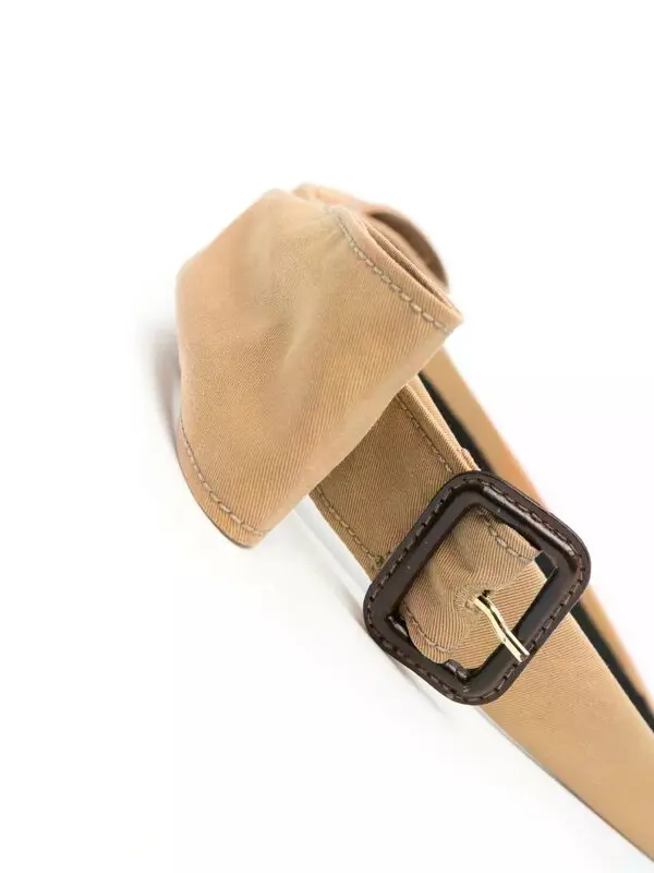 Moschino Buckle-detail Oversized Bow Headband