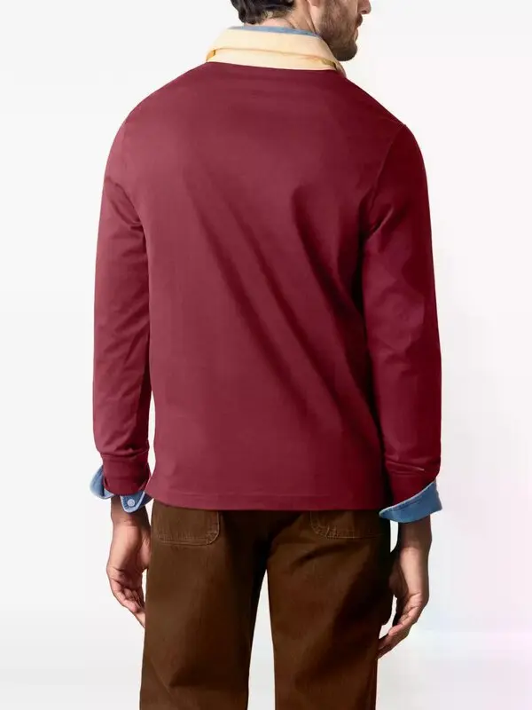 Brooks Brothers Corduroy-collar Logo-embroidered Polo Shirt