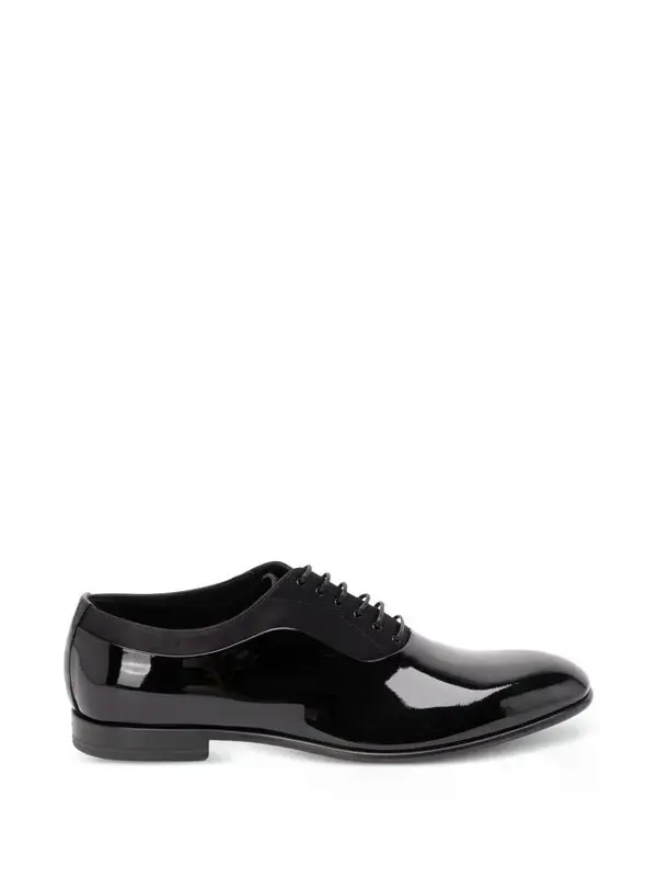 Dolce & Gabbana Patent-leather Lace-up Shoes - Black