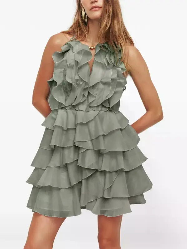 Aje Cleo Ruffled Mini Dress