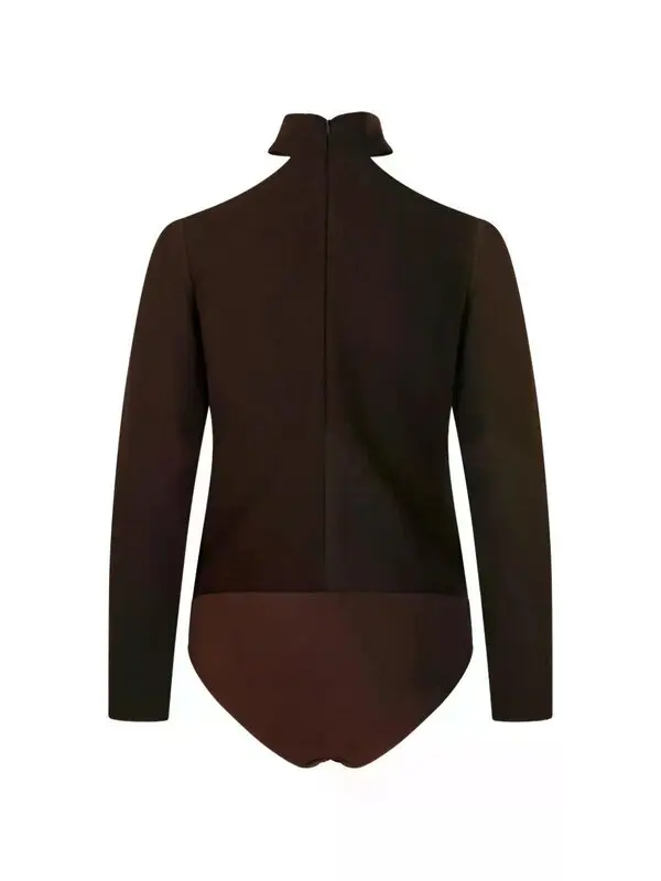 OSCAR THE COLLECTION Aimée Cut-out High-neck Bodysuit