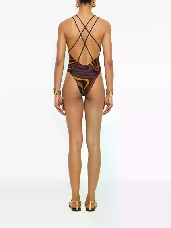 Emilio Pucci Marmo-print Swimsuit