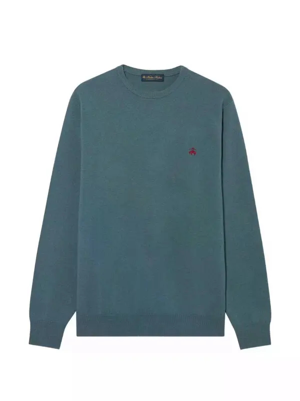 Brooks Brothers Logo-embroidered Wool Sweater