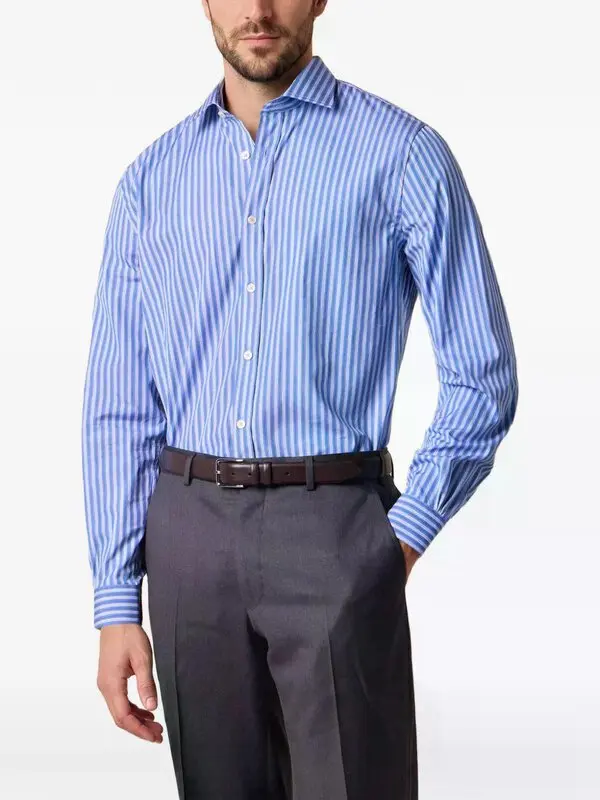 Brooks Brothers Slim Fit Striped Poplin Shirt