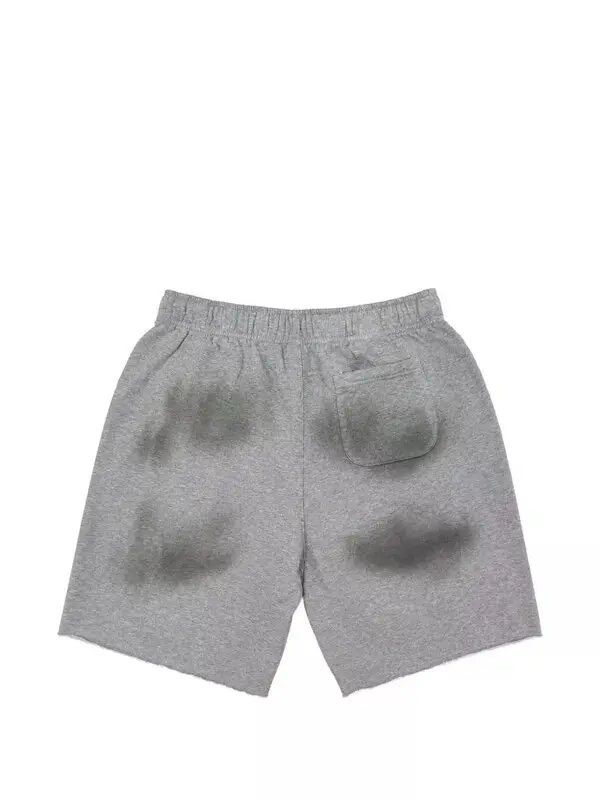 WARMAN Hand-print Raw-cut Shorts