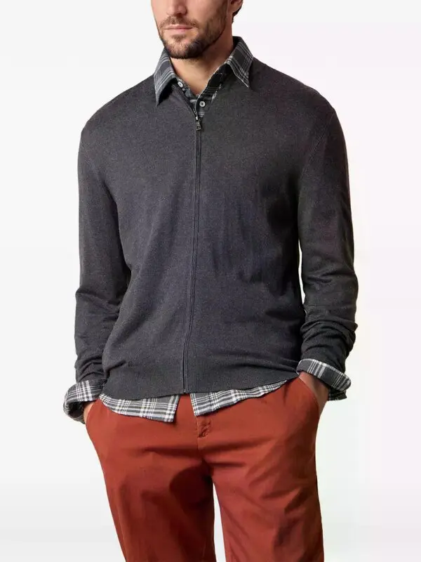 Brooks Brothers Mock-neck Cardigan