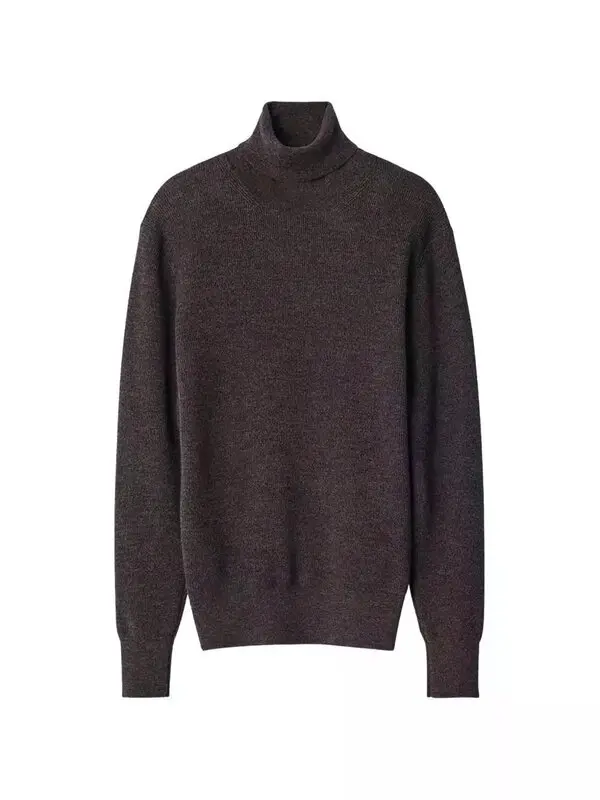 LEMAIRE Stand-collar Sweater In Fine Mouliné Merino Wool