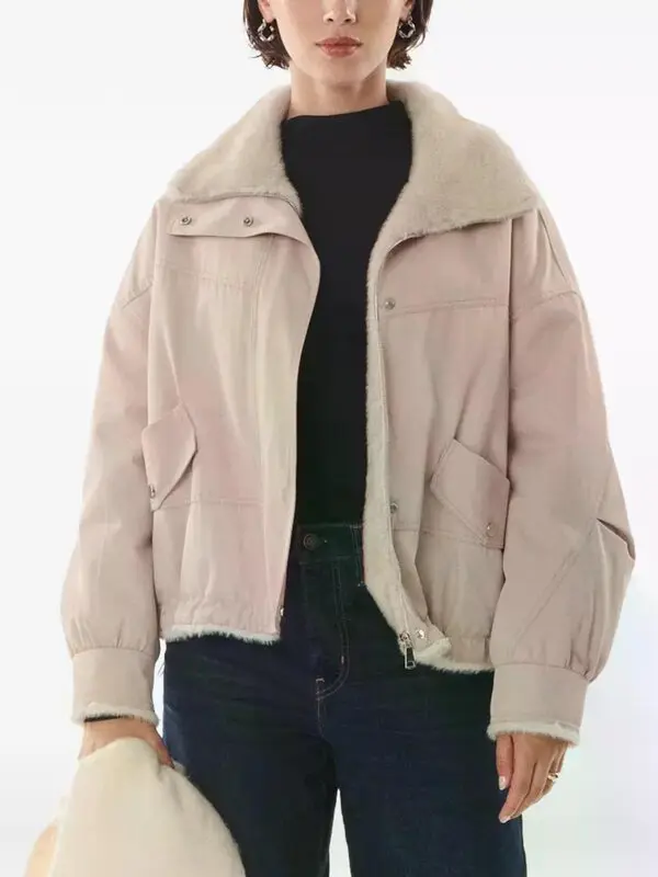 GIOVANNI PARIS Elton Reversible Faux Fur-collar Jacket