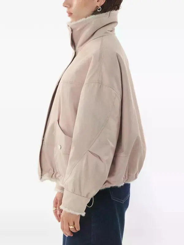 GIOVANNI PARIS Elton Reversible Faux Fur-collar Jacket