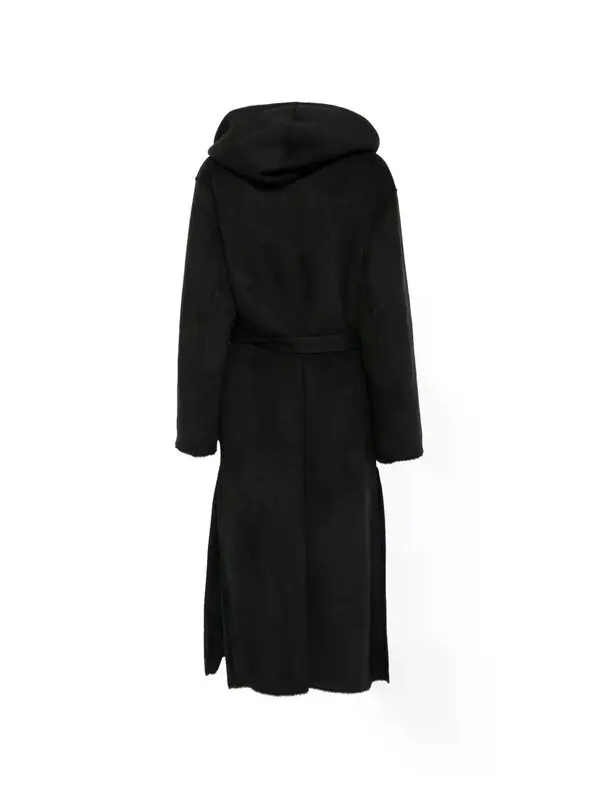 Marina Rinaldi Hooded Belted Coat