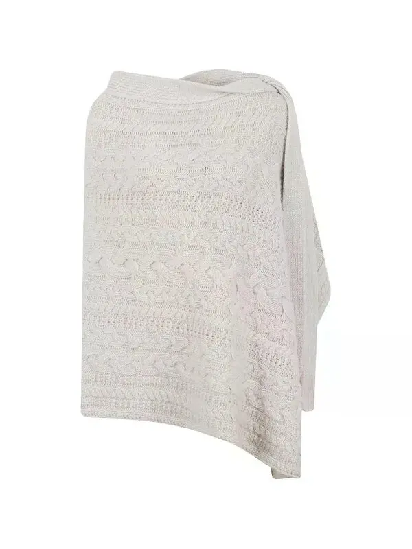 Ermanno Scervino Cable-knit Cashmere Poncho