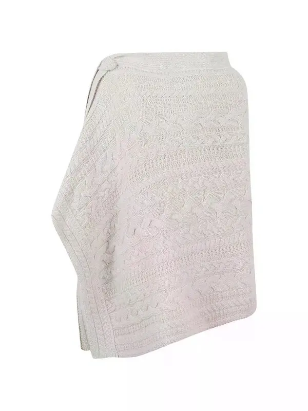 Ermanno Scervino Cable-knit Cashmere Poncho