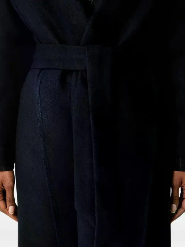 TWINSET Belted Shawl-collar Coat