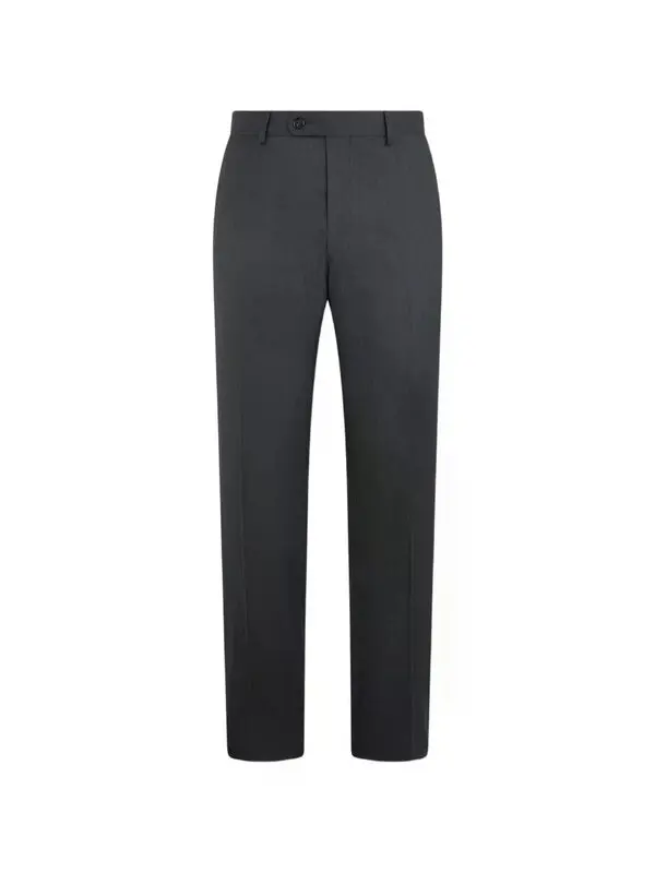 Brooks Brothers Flat-front Twill Trousers - Grey