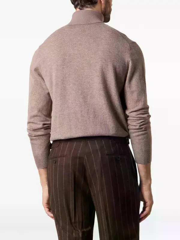 Brooks Brothers Lambswool Logo-embroidered Sweater