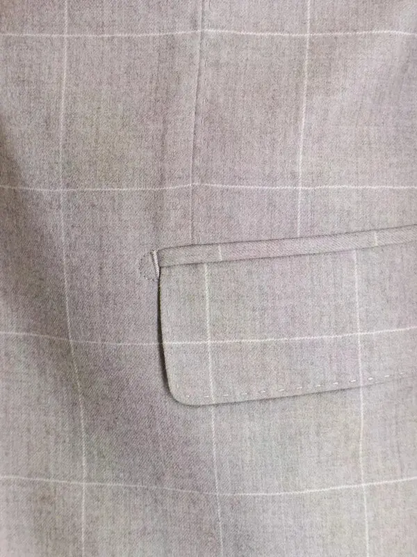 BOSS Two-piece Slim-fit Suit In Checked Italian Wool