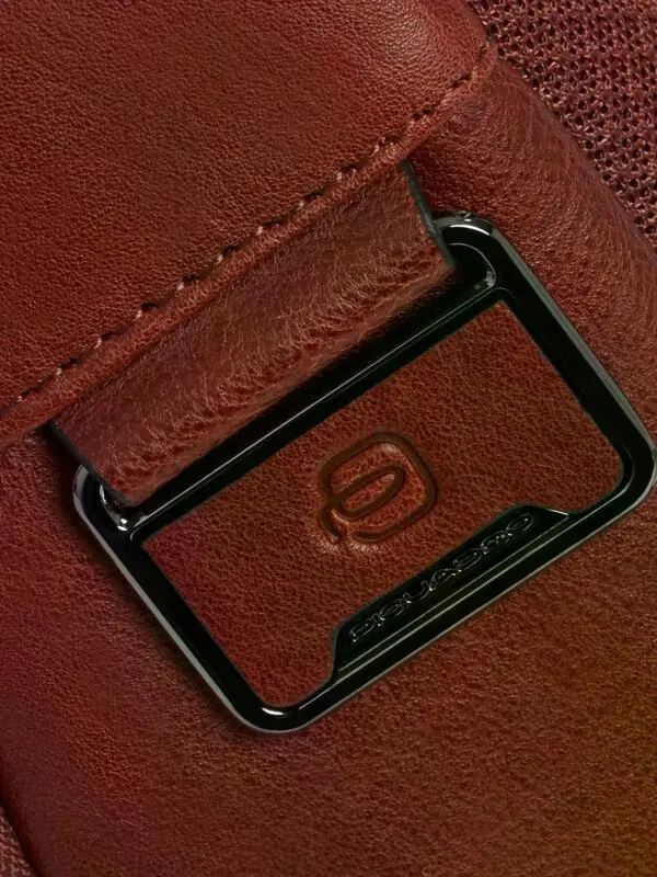 PIQUADRO Logo-plaque Leather Backpack
