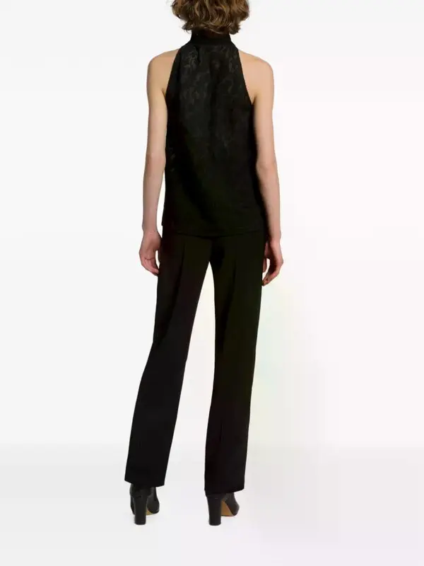 Alberta Ferretti Ruffled Lace Blouse