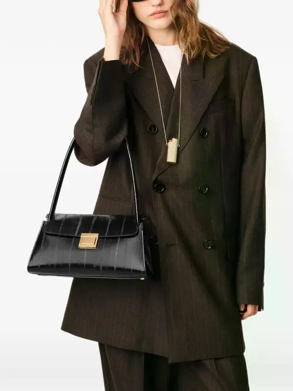 AMI Paris Small Cow-leather Mimi Bag - Black