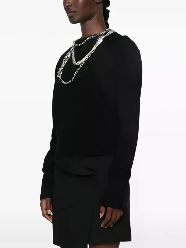 CIRCUS HOTEL Chain-embellished Sweater