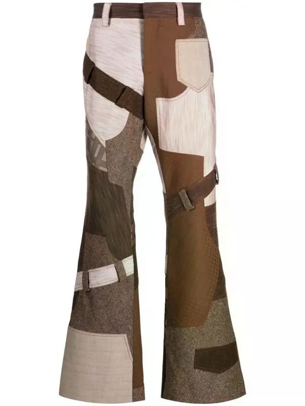 Moschino Low-rise Patchwork Flared Trousers