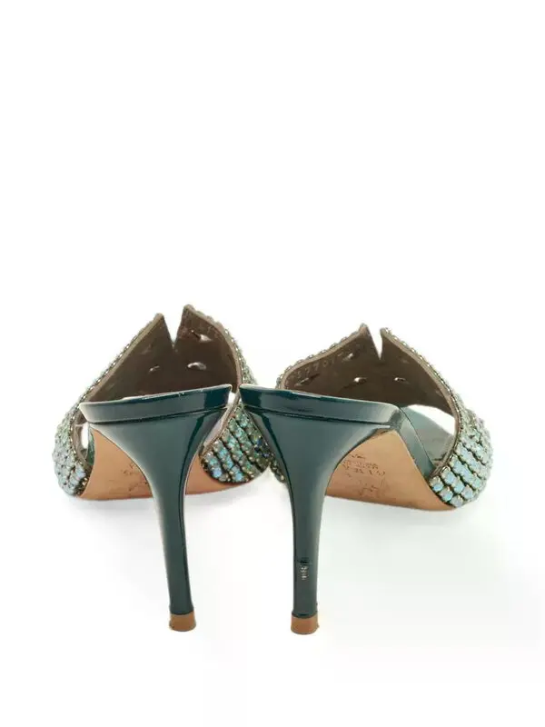 GINA Loren Crystal-embellished Sandals