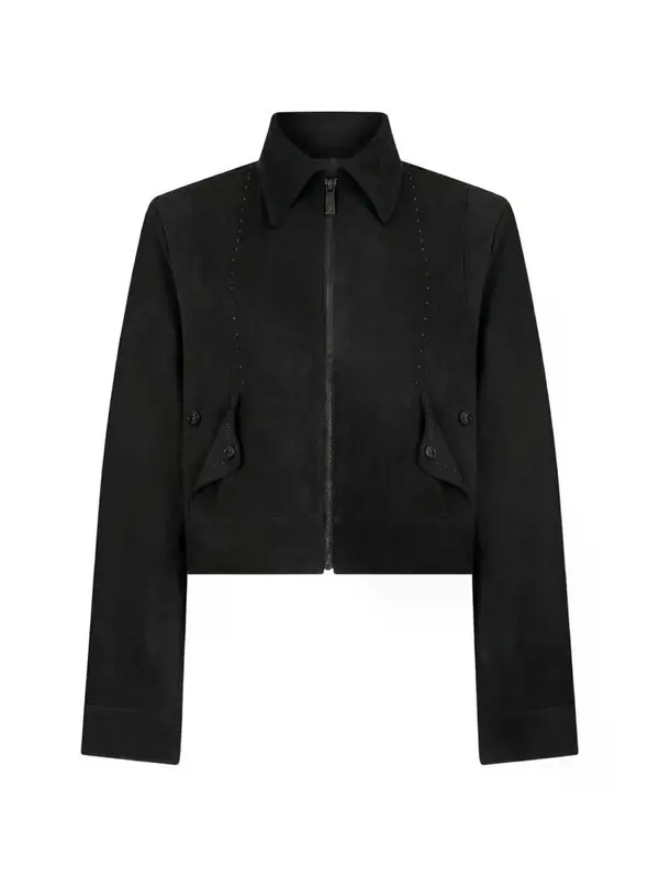 John Richmond Studded Zip-up Jacket