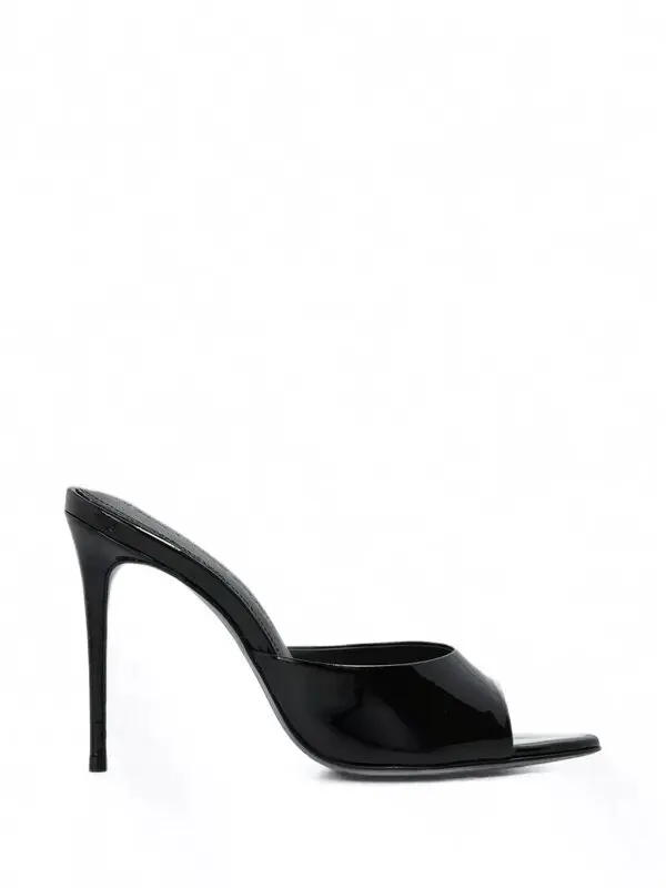 BLACK SUEDE STUDIO Jazz Patent-finish Sandals