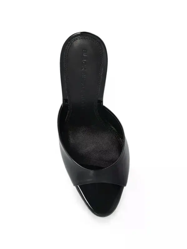 BLACK SUEDE STUDIO Jazz Patent-finish Sandals
