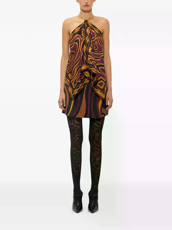 Emilio Pucci Marmo-print Silk Skirt - Red