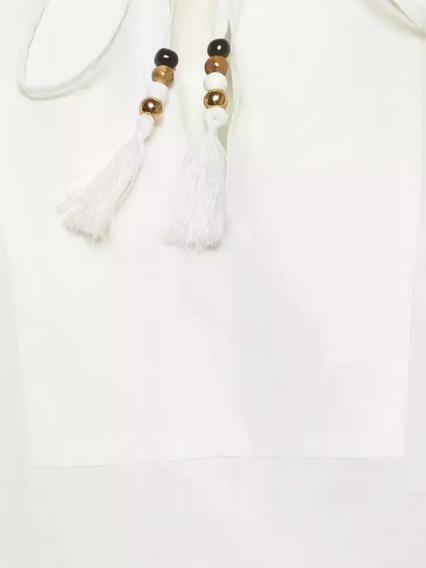 Max Mara Tassel-trim Poplin Mini Dress
