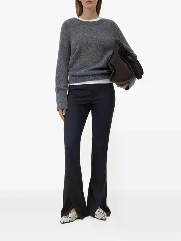 Closed Crew-neck Long-sleeve Sweater